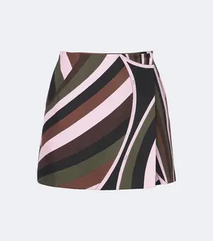 Emilio Pucci Iride Silk Twill Wrap Skirt - Multicoloured