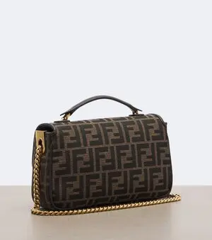 Fendi Baguette® Mini Ff Zucca Shoulder Bag