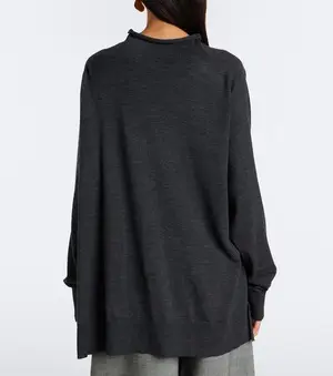 Magda Butrym Draped Wool Sweater