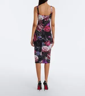 Roberto Cavalli Floral Midi Dress