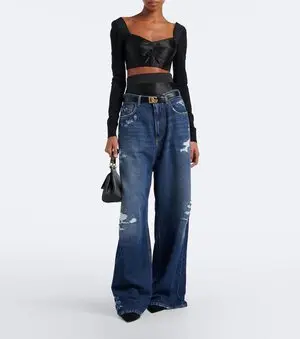 Dolce & Gabbana Satin Bra Top