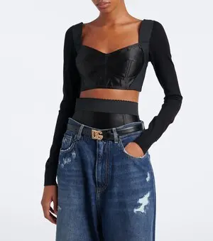 Dolce & Gabbana Satin Bra Top