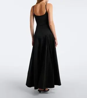 Staud Jill Cotton-blend Maxi Dress
