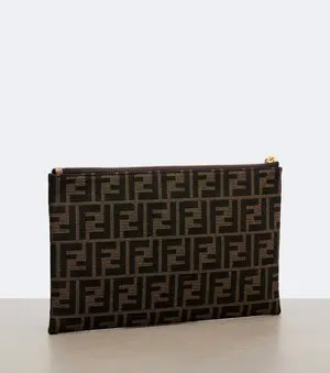 Fendi Tube Medium Ff Zucca Pouch