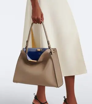 Fendi Way Medium Leather Shoulder Bag