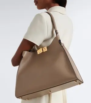 Fendi Way Medium Leather Shoulder Bag