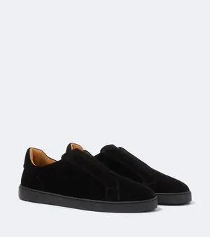 Magnanni Canelo Slip Suede Sneakers - Black