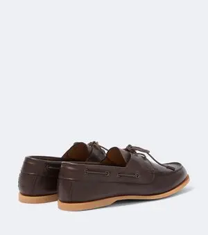Frescobol Carioca Marina Leather Boat Shoes