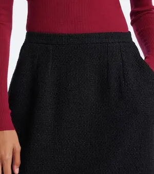 Dolce & Gabbana Cotton And Linen-blend Tweed Pencil Skirt