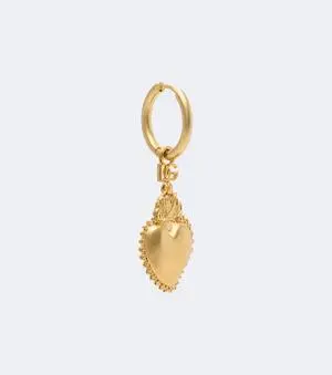 Dolce & Gabbana Sacro Cuore Dg Embellished Hoop Earrings
