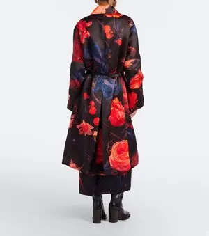 Dries Van Noten Floral Belted Coat