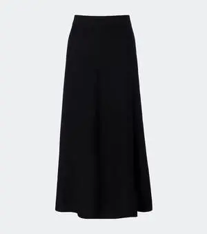 LISA YANG Torie Cashmere Midi Skirt - Black