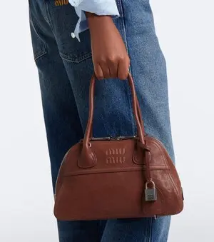 Miu Miu Vivant Leather Shoulder Bag
