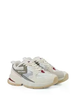 Palm Angels Mesh-panelled Leather Sneakers