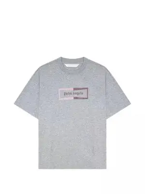 Palm Angels Rhinestone-embellished Logo T-shirt - Grey