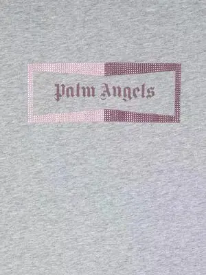 Palm Angels Rhinestone-embellished Logo T-shirt