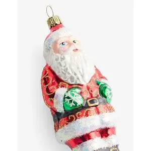 SELFRIDGES EDIT Santa With Heart Christmas Decoration 22cm