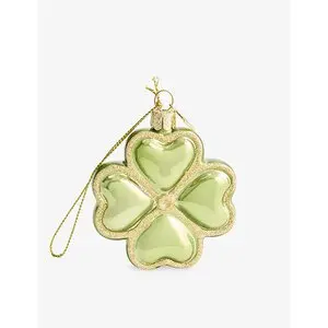 SELFRIDGES EDIT Green Clover Christmas Decoration 8cm - One-color