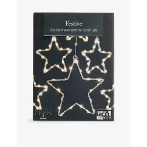 SELFRIDGES EDIT Led Star Curtain Christmas Decoration - One-color