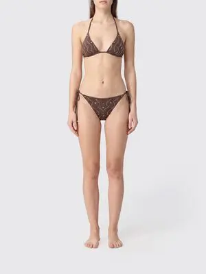 VENUJA Polyester Bikini With Studs - Brown