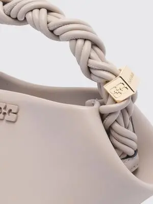 GANNI Mini Handbag In Recycled Leather With Butterfly Logo