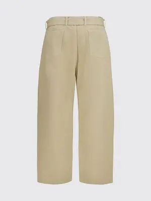 Magda Butrym Wide-leg Baggy Cotton Pants With An Adjustable Belt