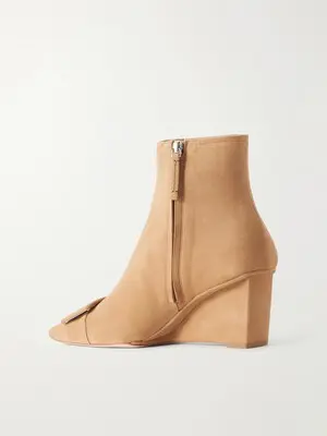 ROGER VIVIER Belle Vivier 60 Suede Ankle Boots