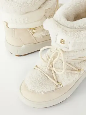 Bogner Chamonix S 10 C Suede-trimmed Shearling Snow Boots