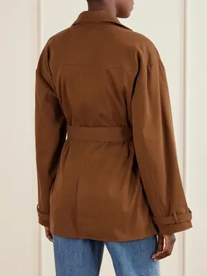DÔEN Wolfe Belted Cotton-blend Trench Coat