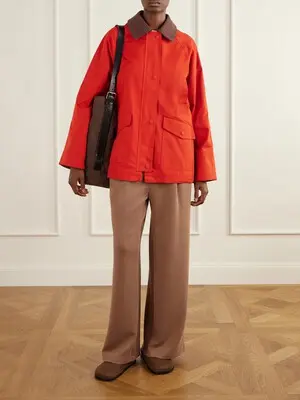 Varley Rylan Corduroy-trimmed Cotton-blend Twill Jacket
