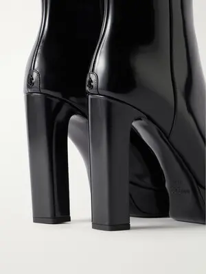 JIMMY CHOO Marine 120 Patent-leather Ankle Boots