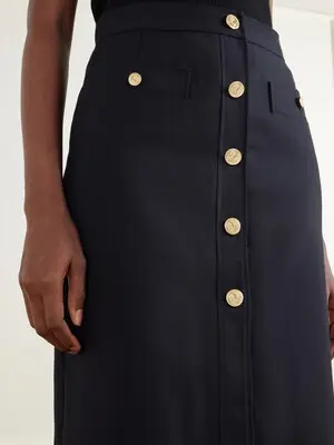 Thom Browne Cotton-blend Midi Skirt