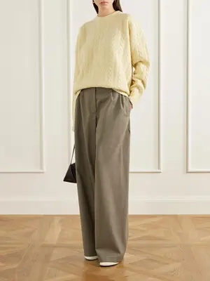 RÓHE Cable-knit Wool-blend Sweater