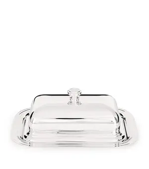 Christofle Plated Albi Butter Dish - Silver