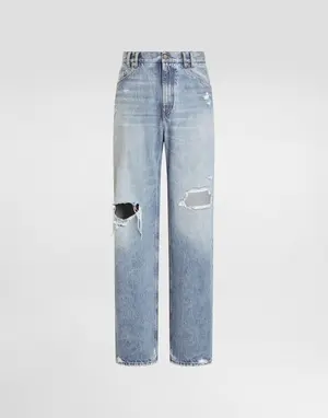 Dolce & Gabbana Denim Trousers Denim Multi-colored - Multicolor