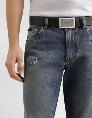 Dolce & Gabbana Regular Cotton Jeans Denim Multi-colored
