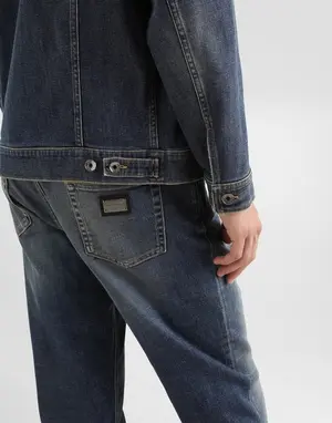 Dolce & Gabbana Giubbotto Denim Multi-colored Cotton