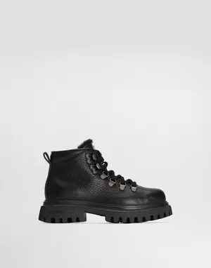 Dolce & Gabbana Calfskin Boots Shoes - Black