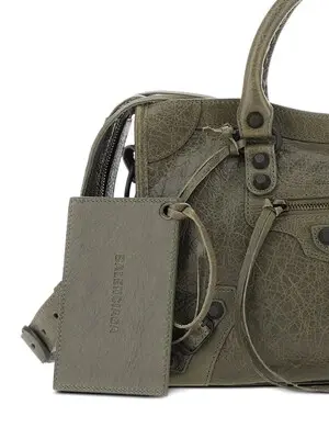 Balenciaga Le City Small Leather Handbag - Green