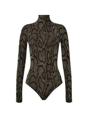 Wolford Shimmering Python Bodysuit