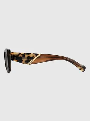 Missoni Seasonal Rectangular Acetate Sunglasses Size
