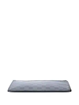 LOUIS VUITTON 2015 Damier Graphite Pochette Jour Pm Clutch Bag