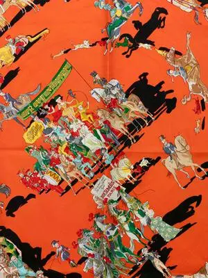 Hermès 2000-2026 Cirque Molier Silk Scarf 90 Scarves