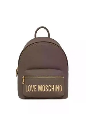 Moschino Logo-lettering Zip-up Backpack