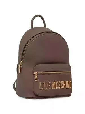 Moschino Logo-lettering Zip-up Backpack
