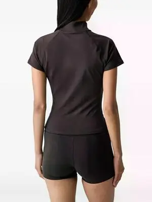 Sporty & Rich Raglan-sleeve Quarter-zip T-shirt