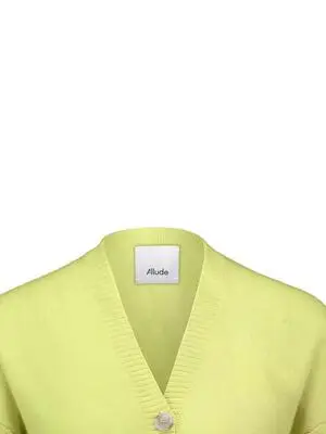 ALLUDE V-neck Patch-pocket Cardigan