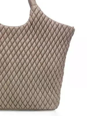 Moschino Quilted Logo-plaque Tote Bag