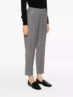 Peserico Check Elasticated-waist Trousers