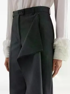 JIL SANDER Fil-à-fil Wool Trousers